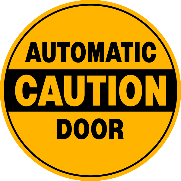 Automatic Caution Door | Western Safety Sign