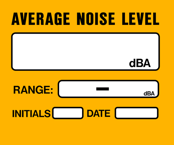 Noise Level | Western Safety Sign