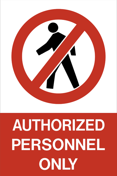authorised personal only