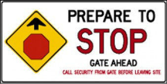 gate ahead sign