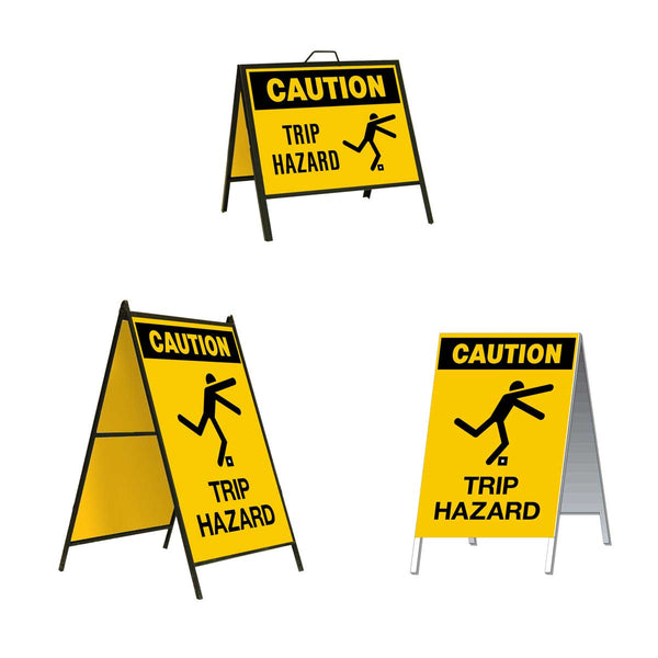 Caution Trip Hazard A-Frame Sign Stand | Western Safety Sign