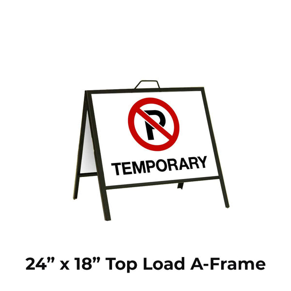 No Parking Temporary A-Frame Sign Stand | Western Safety Sign