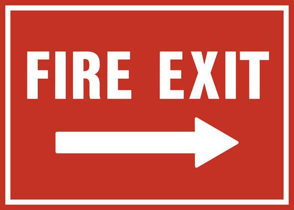 Fire Exit Directional Signs | Western Safety Sign