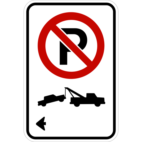 No Parking Tow Away Graphic Signs | Western Safety Sign