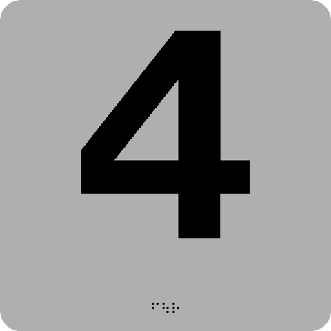 Floor Number Braille Sign | Western Safety Sign