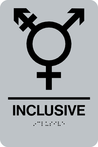 Inclusive Washroom Braille Sign | Western Safety Sign