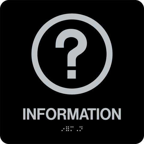 Information Square Braille Sign | Western Safety Sign