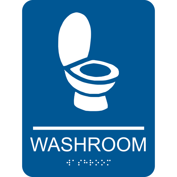 Washroom Stalls Only Braille Sign | Western Safety Sign