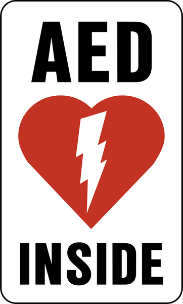 AED Inside | Western Safety Sign