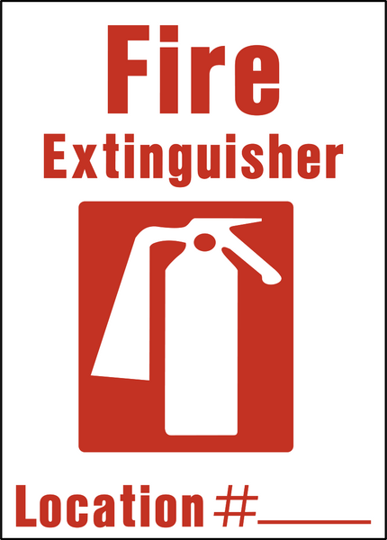 Fire Extinguisher Location | Western Safety Sign