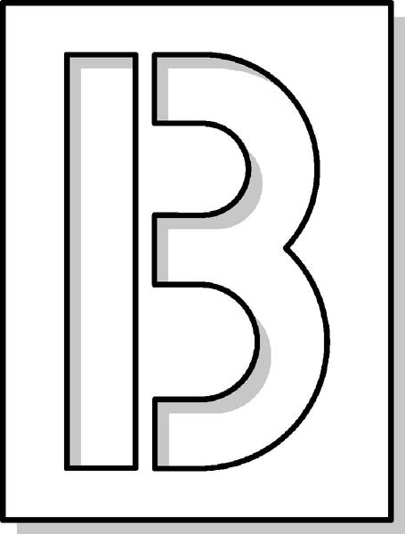 Printable Stencils Letter B