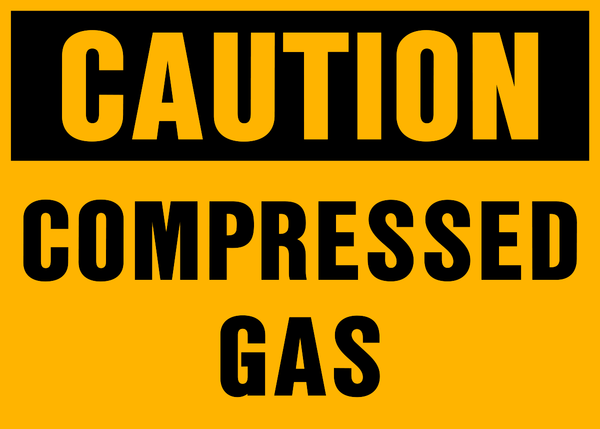 Compressed Gas Caution Sign | Western Safety Sign