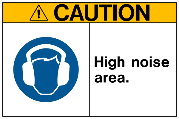 High Noise Area OSHA Caution Sign | Western Safety Sign