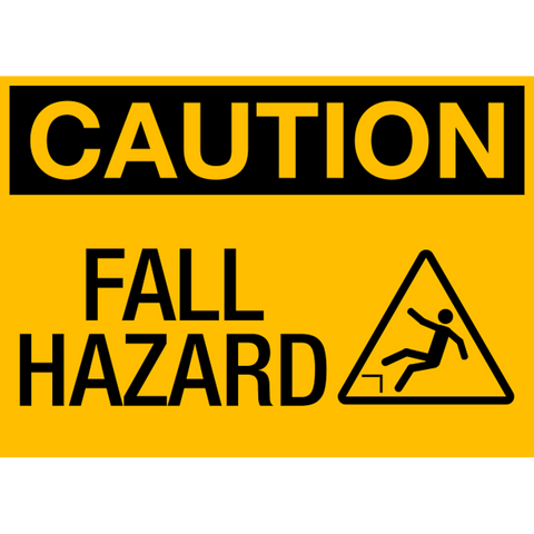 Fall Hazard Caution Sign | Western Safety Sign