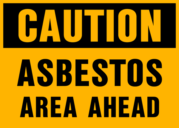 Asbestos Area Ahead Caution Sign | Western Safety Sign