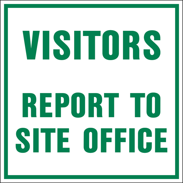 Visitor Reporting | Western Safety Sign