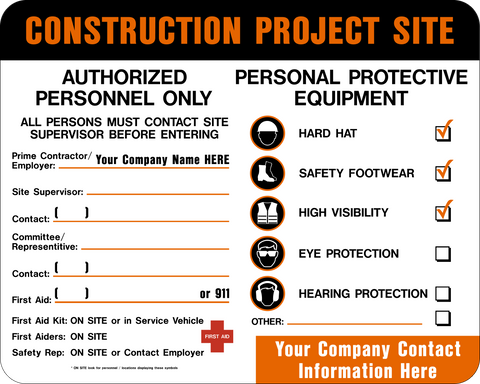 Access Construction Site | Western Safety Sign