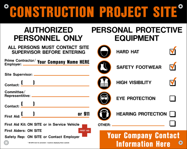 Access Construction Site | Western Safety Sign