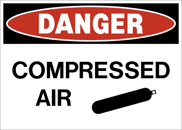 Danger - Compressed Air | Western Safety Sign