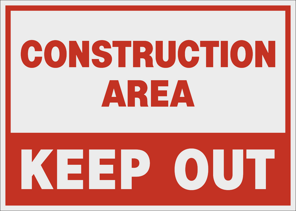Danger - Construction Area | Western Safety Sign
