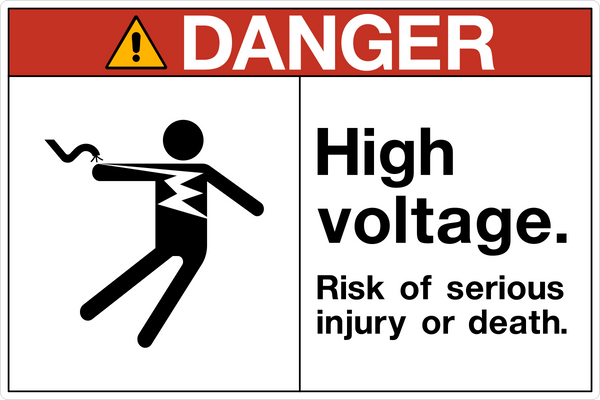 Danger - High Voltage B | Western Safety Sign