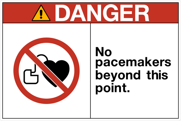 Danger - No Pacemakers | Western Safety Sign