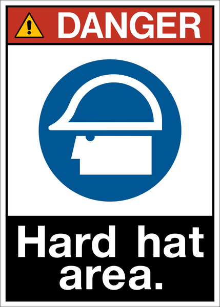 Danger - Head Protection B | Western Safety Sign