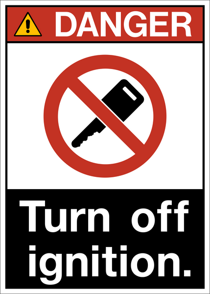 Danger - Turn Off Ignition | Western Safety Sign