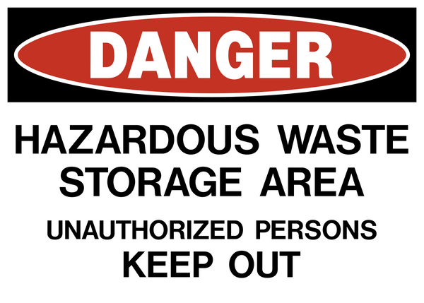 Danger - Hazardous Waste | Western Safety Sign