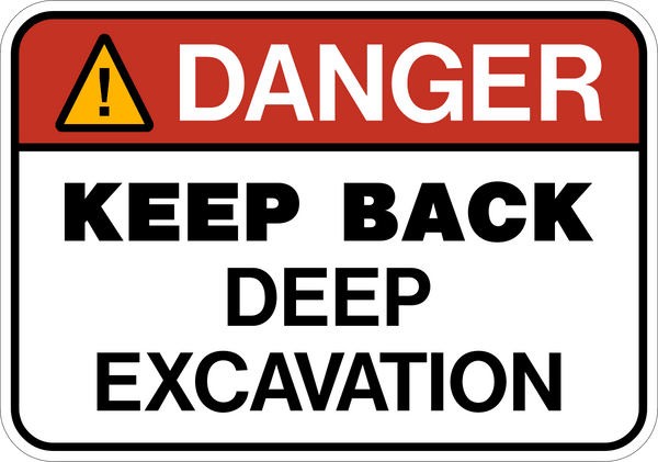 Danger - Open Excavation | Western Safety Sign