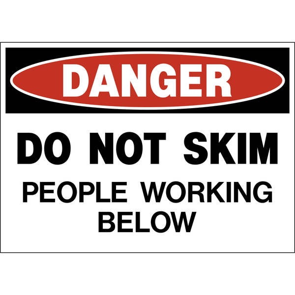 Danger - People Working Below | Western Safety Sign