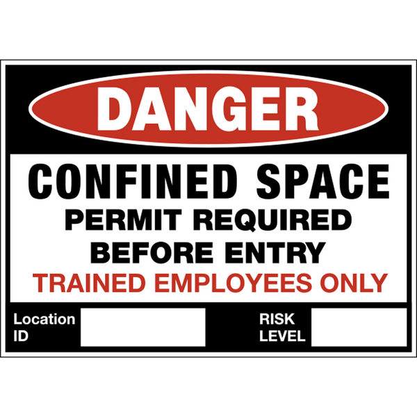 Danger Confined Space – Western Safety Sign