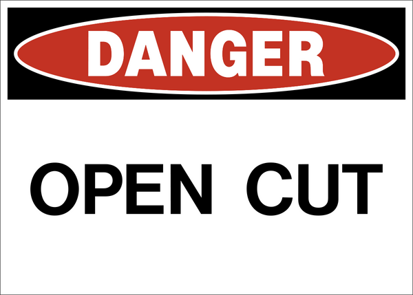 Danger - Open Cut | Western Safety Sign