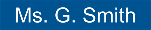 Door Name Sign | Western Safety Sign