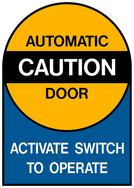 Automatic Caution Door | Western Safety Sign