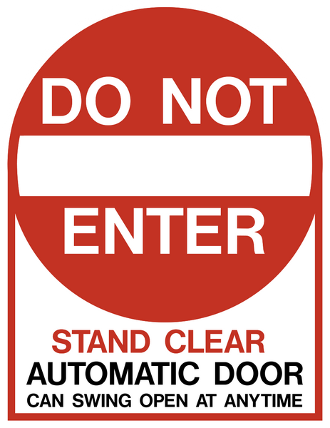 Do Not Enter Stand Clear | Western Safety Sign