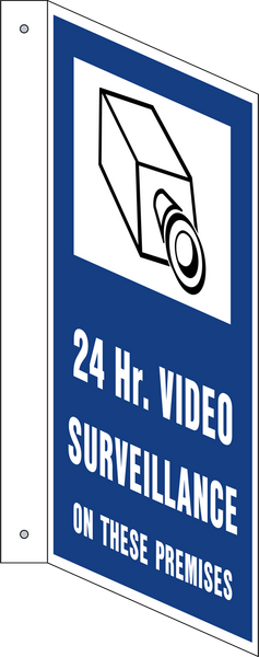 Video Surveillance L-Shape Projection Sign | Western Safety Sign