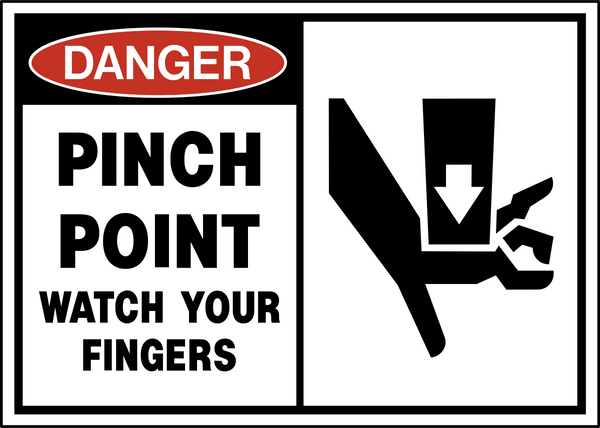 Danger - Pinch Point | Western Safety Sign