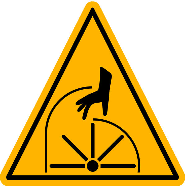 Caution - Pinch Point A | Western Safety Sign