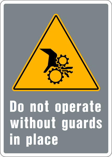 Caution - Guard Use | Western Safety Sign