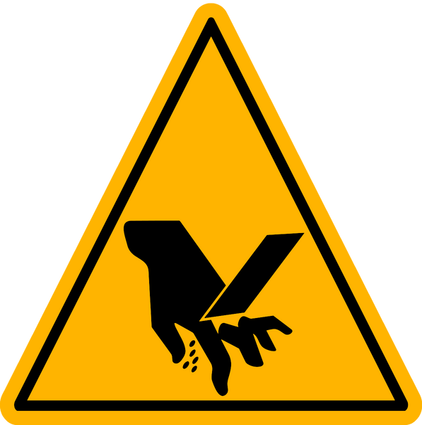 Caution - Hand Severing | Western Safety Sign