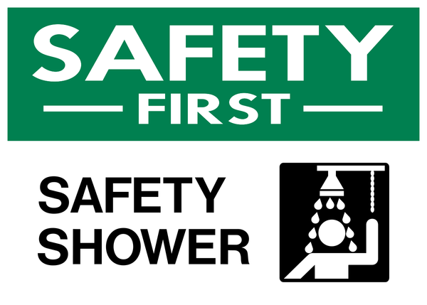 Safety First - Safety Shower | Western Safety Sign