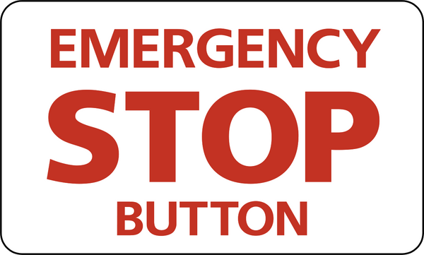 Emergency Stop Button | Western Safety Sign