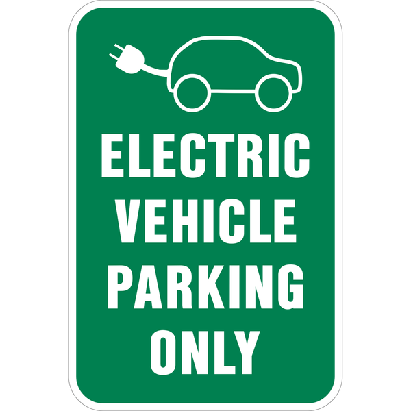 Electric Vehicle Only Parking Sign | Western Safety Sign