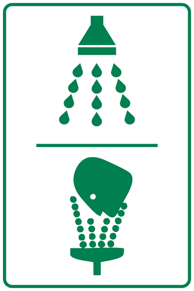 Emergency Shower/Eye Wash Symbols-B | Western Safety Sign