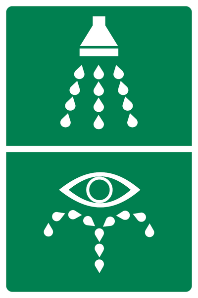 Emergency Shower/Eye Wash Symbols-A | Western Safety Sign