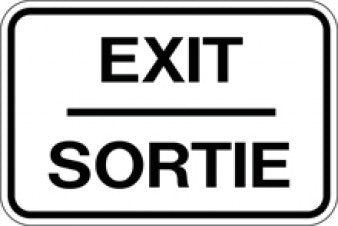 EXIT Bilingual Sign | Western Safety Sign