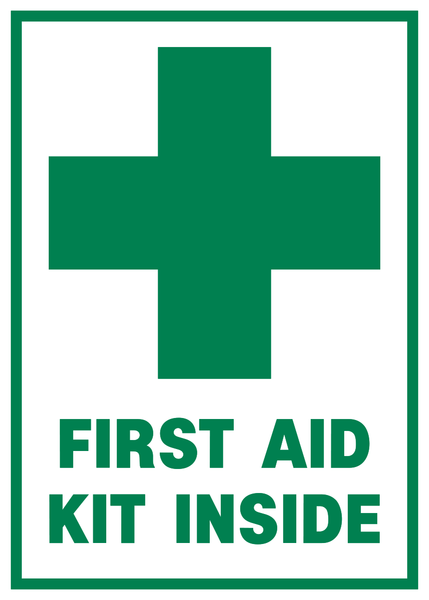 First Aid Kit Inside | Western Safety Sign