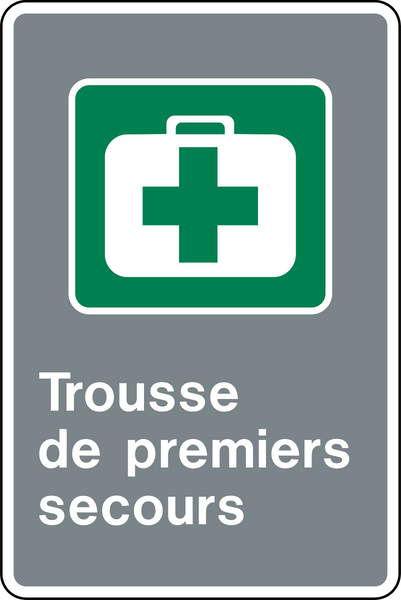 First Aid Kit - French | Western Safety Sign
