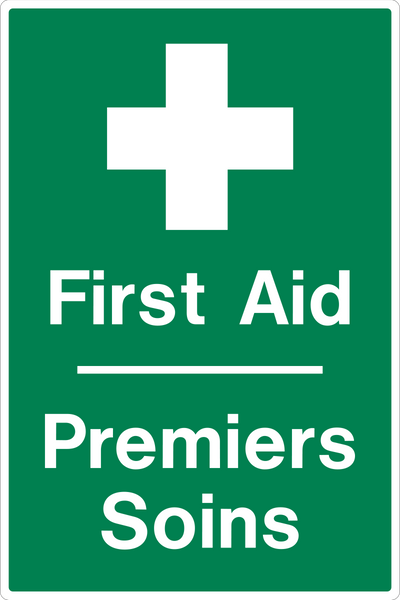 First Aid Bilingual | Western Safety Sign